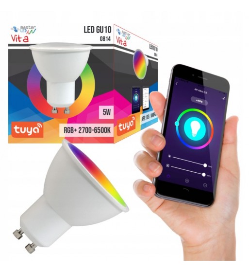 MASTER LED GU10 5W SMART LED Spot Pære - Wi-Fi Smart LED